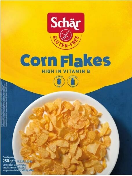 Кукурузные хлопья Schar Corn Flakes 3 шт x 250г