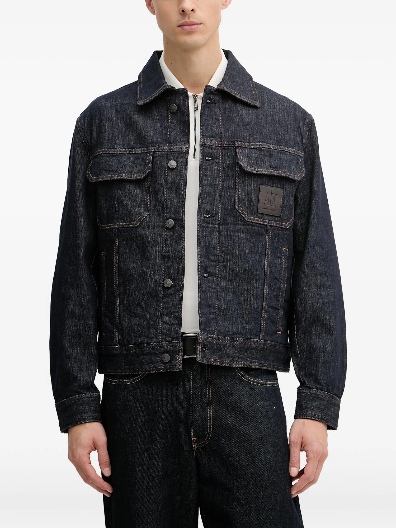 Куртка Logo-patch denim jacket