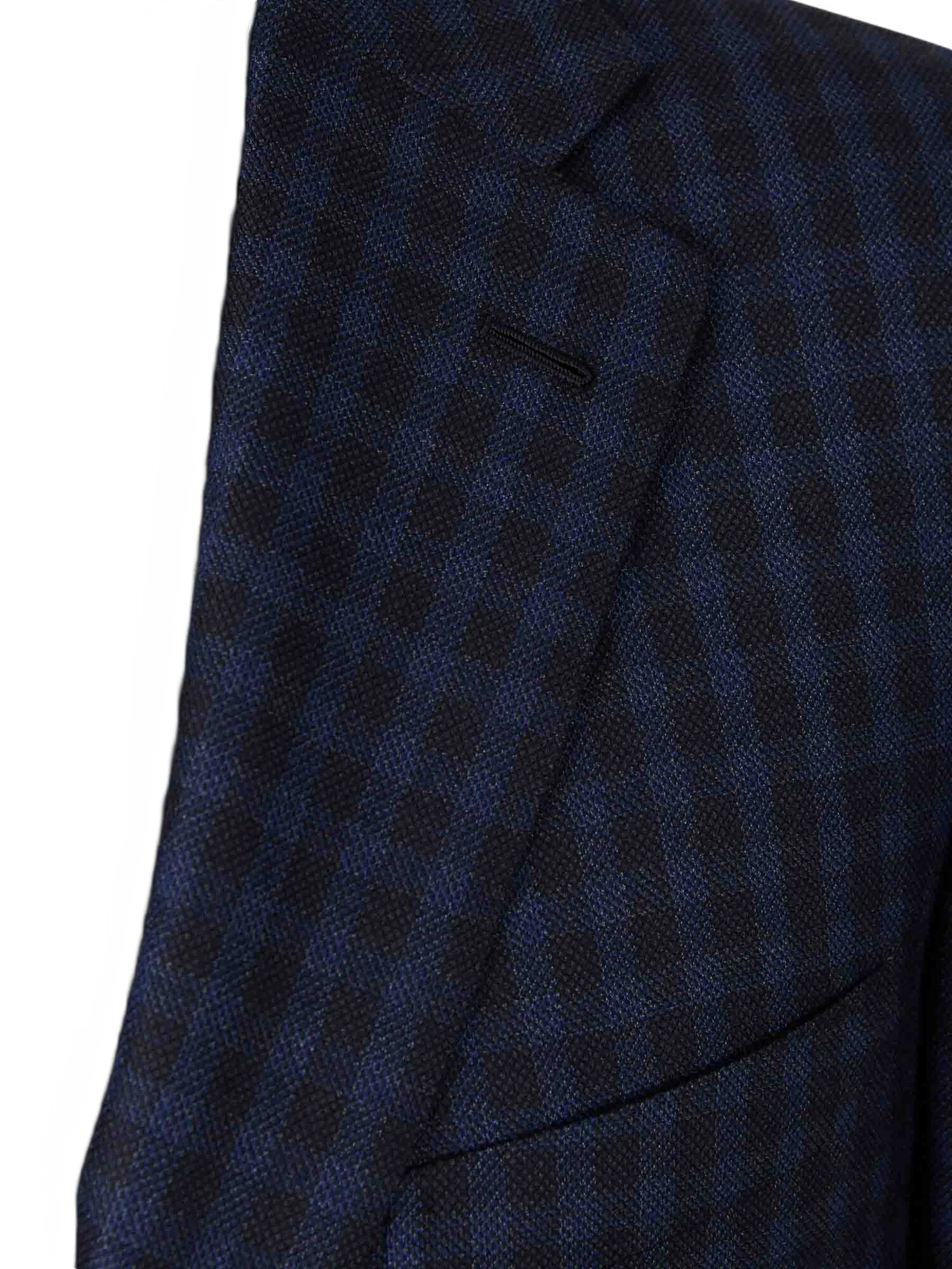 Пиджак Brioni Check wool-blend blazer, размер 48, синий — фото 1