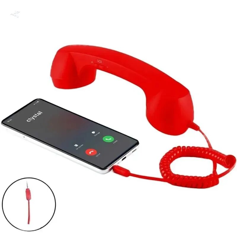 Наушники проводные с микрофоном, USB Type-C, красный