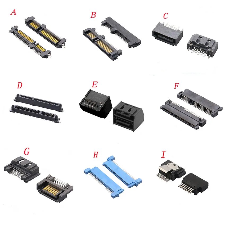 SATA разъем 22PIN, Цвет G