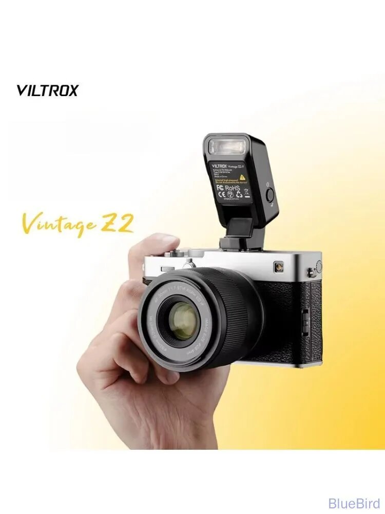 Viltrox Vintage Z2, вспышка для фотоаппарата TTL с автоматическим замером, микро-зеркальная камера, мини-складной светильник с горячим башмаком, подходит для Sony Fuji Canon Nikon