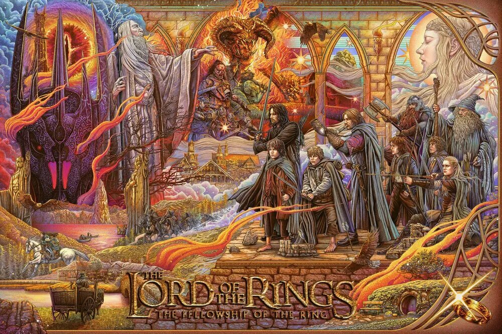 Головоломка 1000 деталей для взрослых, кино Властелин колец/Lord of the Rings, сложная головоломка, Деревянные пазлы, Рождественский подарок, идеальный выбор для развлечений в помещении 50x75cm