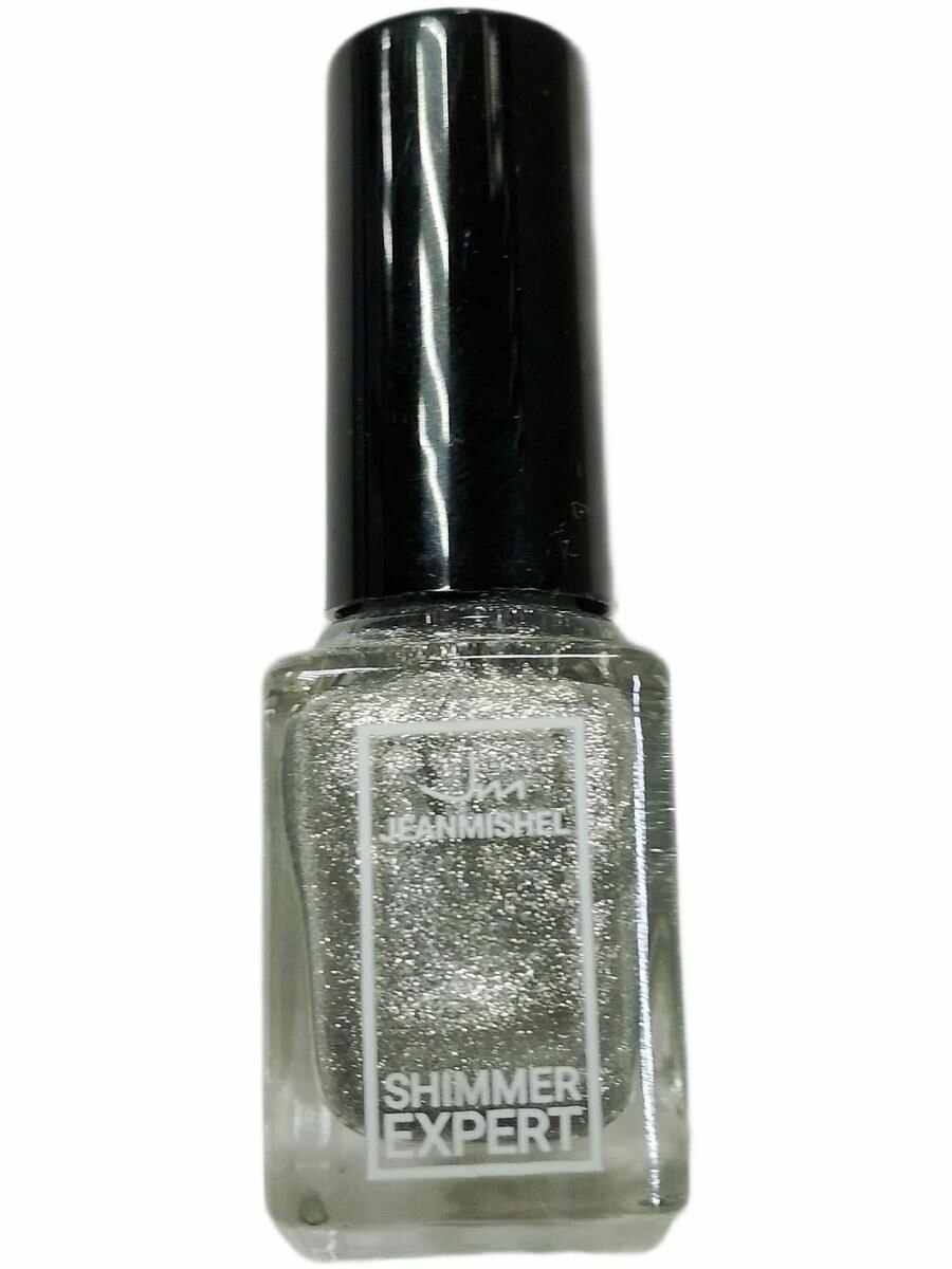 Лак для ногтей SHIMMER Jeanmishel, тон 105, Серебристый Искрящийся 6 мл