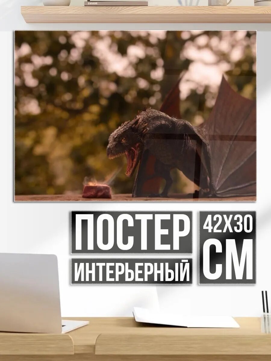 Плакат постер Маленький дракон
