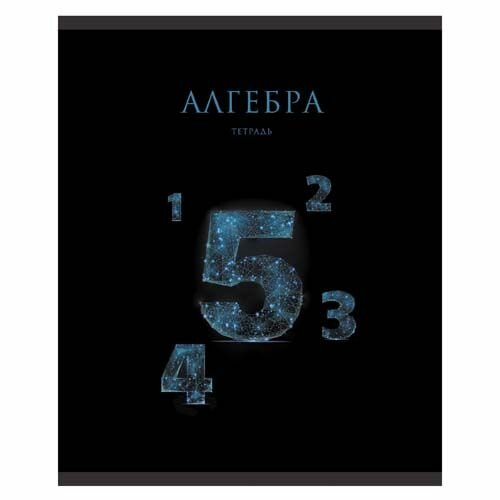 Тетрадь предметная алгебра 48 листов ЭКСМО Знания в клетку, лак, фольга