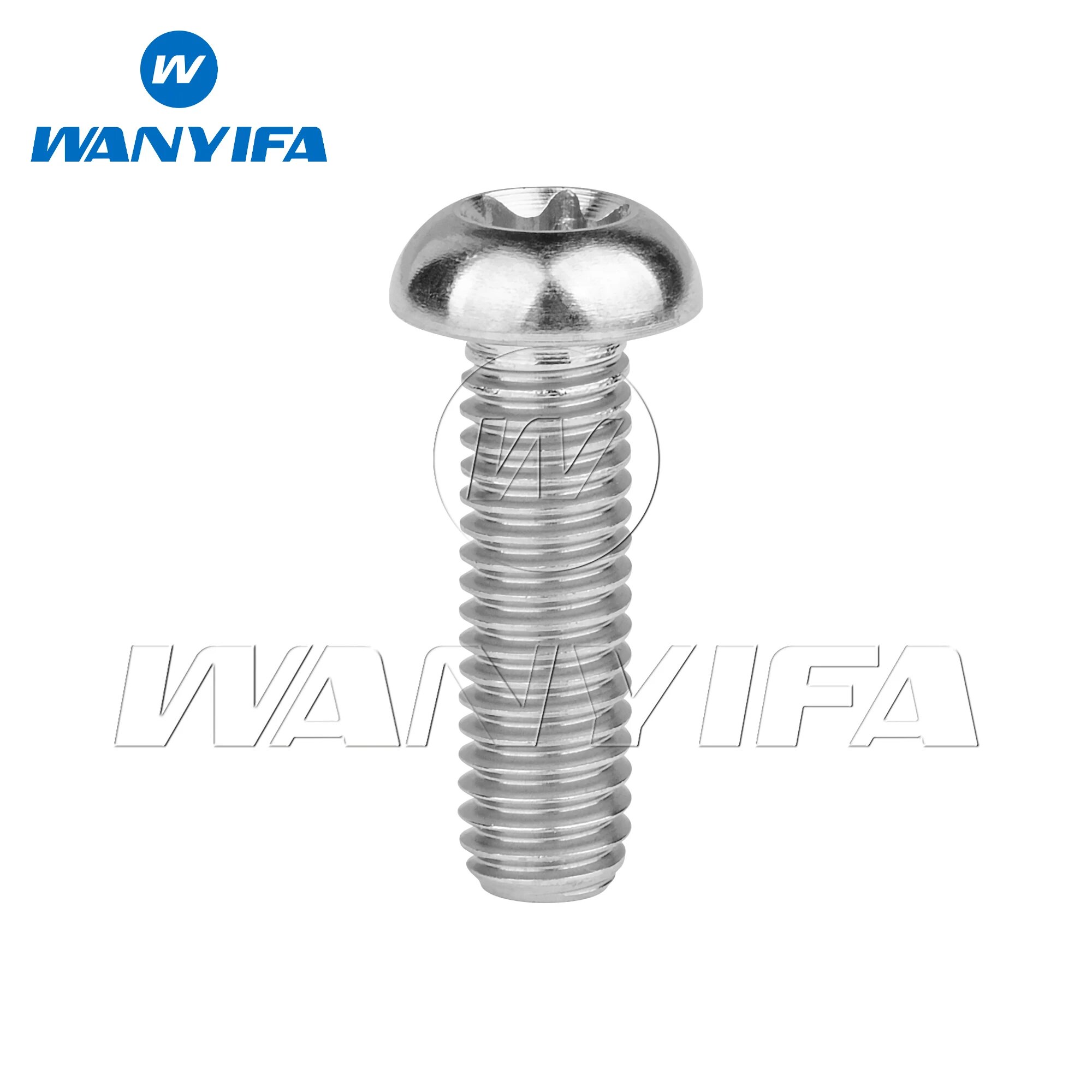 Wanyifa Титановые болты M6/M8x10 15 20 25 30 35 мм Torx T30 M6, Titanium, 10mm
