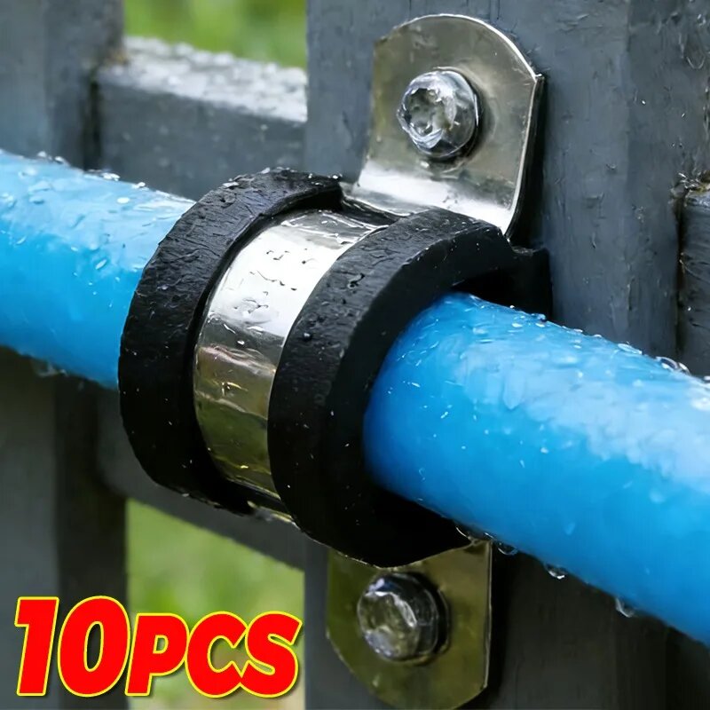Хомуты для труб из нержавеющей стали 10PCS-(10mm)