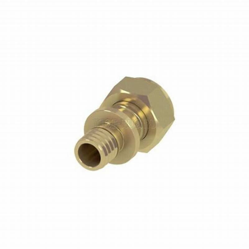 Соединение прямое TECEflex с накидной гайкой, евроконус, 16 × 3/4", латунь