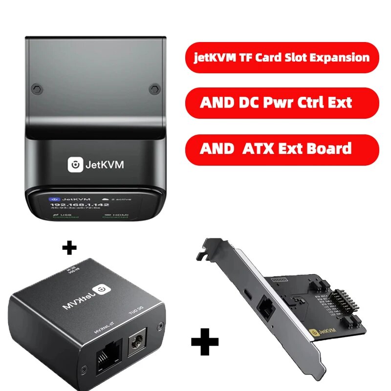 JetKVM IP-KVM с TF Card, ATX, DC