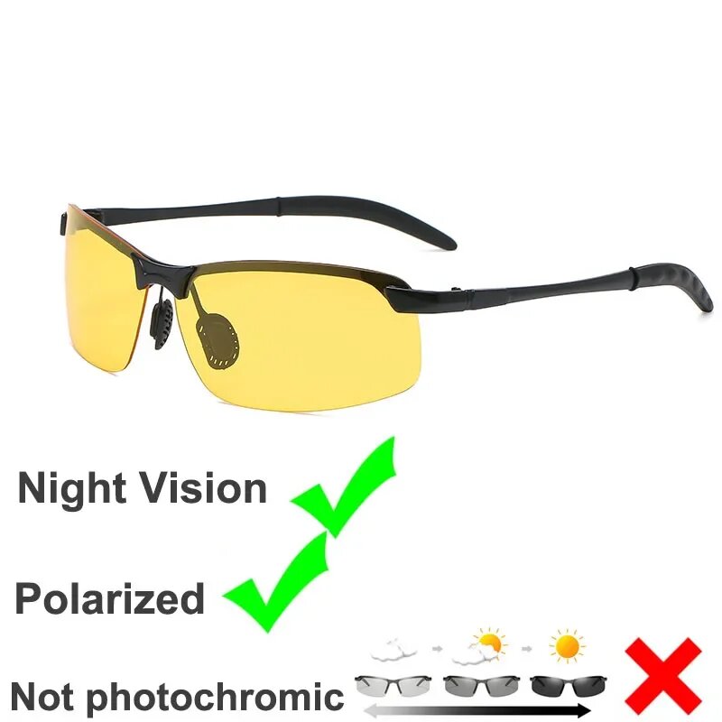 Спортивные очки ночного видения, поляризация, Black-Night Vision