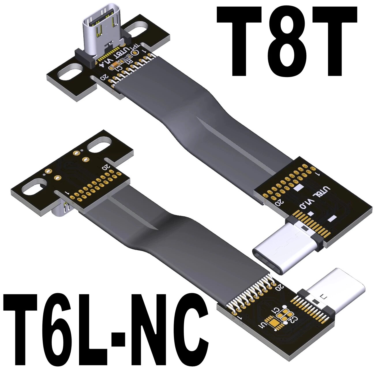 ADT-Link Удлинительный кабель USB C 3.2 0.3m, T6L-T8T-NC 20P