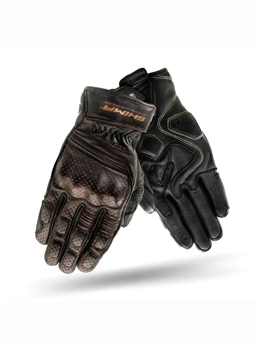 Мотоперчатки Shima AVIATOR Dark brown S