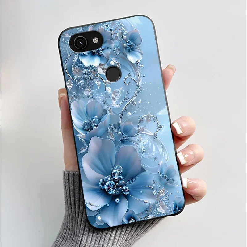 Чехол Google Pixel 3a XL, цветочный, HEI-TPU339