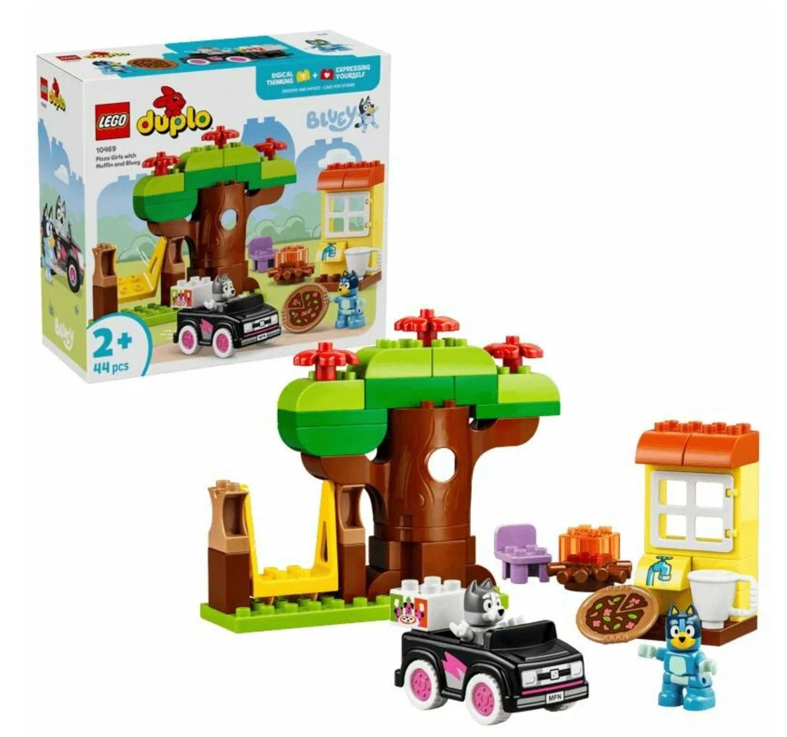 Конструктор LEGO DUPLO 10469 Bluey - Пиццерия Маффина и Блю, 44 эл.