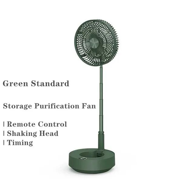 Складной электрический вентилятор DIXSG green 1