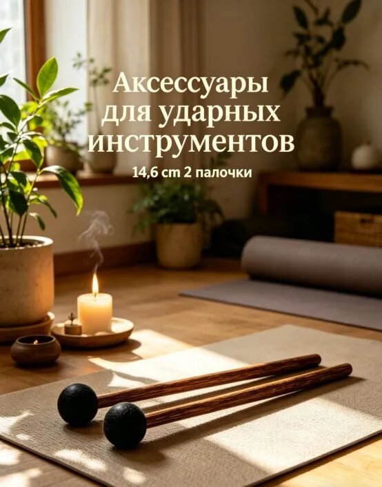 Ударные Палочки, 2 Штуки, Из Древесины, Для Игры На Перкуссии