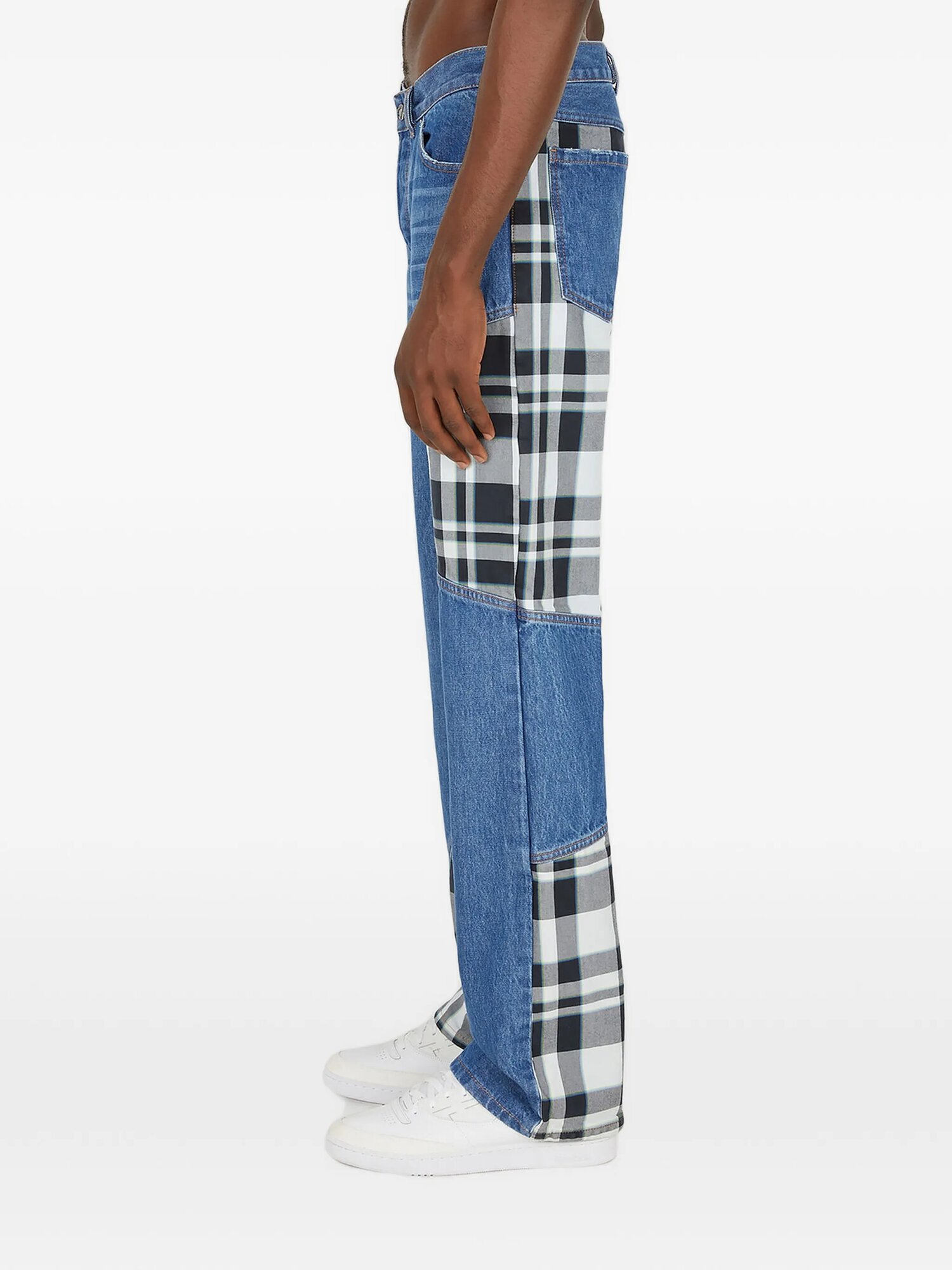 Джинсы (di)vision Checked-panel patchwork jeans, размер 26 — фото 1
