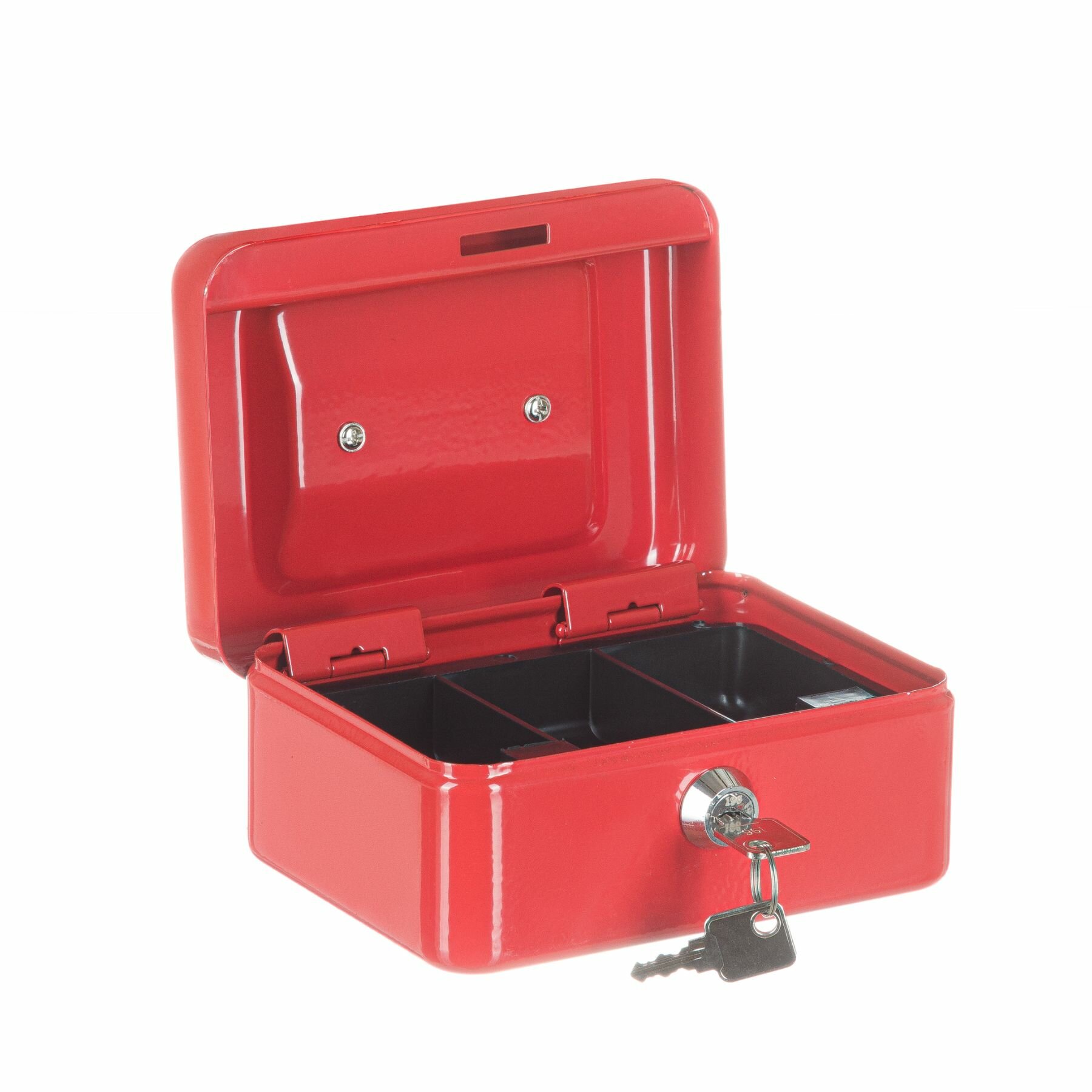 Ящик / сейф для денег SAFEBURG Keeper-15 Red Gloss, металлический кэшбокс, тайник, шкатулка с ключами