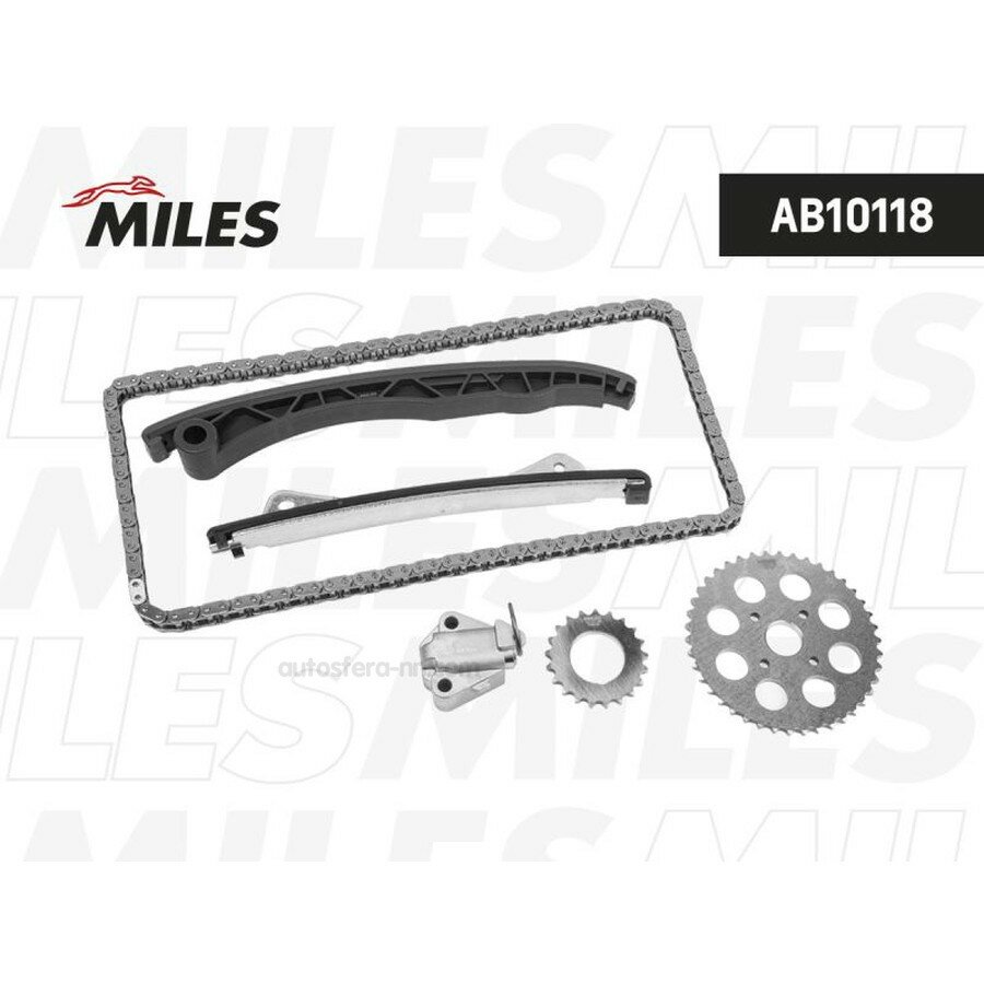 MILES AB10118 Комплект цепи ГРМ OPEL/FIAT/SUZUKI/LANCIA 1.3D 00-
