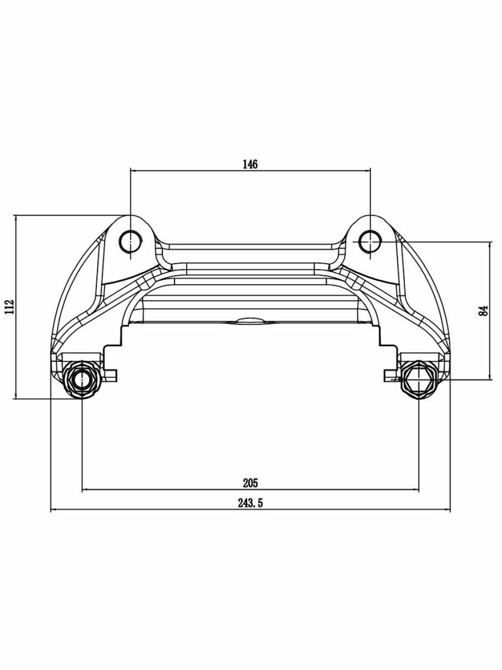 Скоба суппорта передняя TRIALLI CF 350133