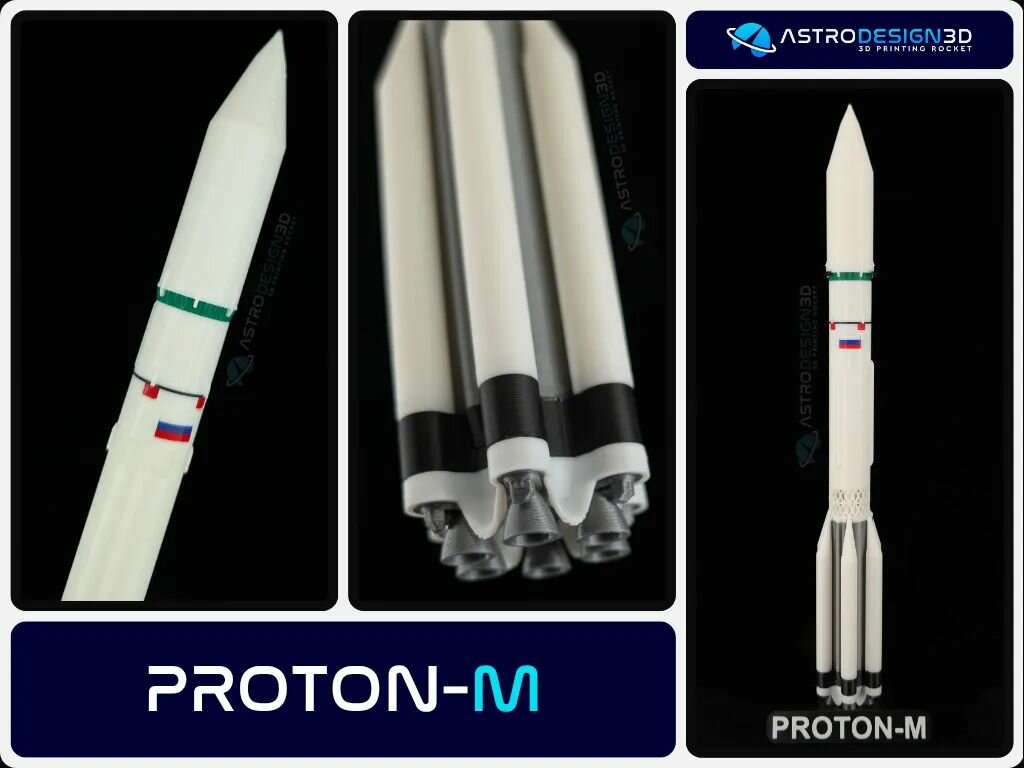 Декоративная модель ракеты Протон коллекционная фигурка