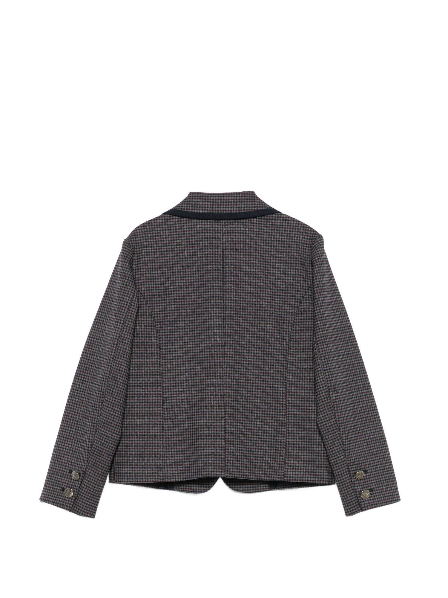 Пиджак EMPORIO ARMANI Houndstooth-patterned blazer, размер 4 года, синий — фото 1