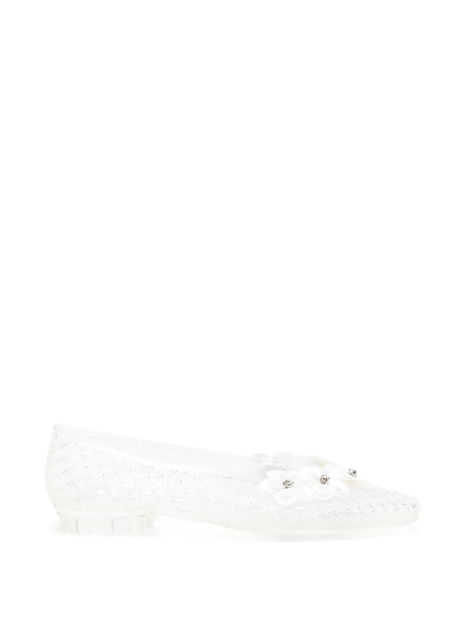 Туфли  Flower-embellished flat pumps