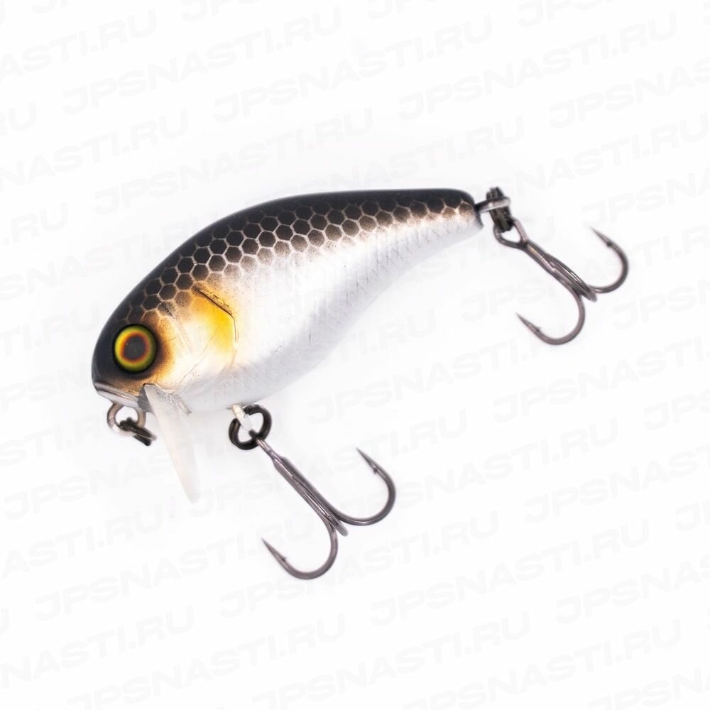 Японский воблер крэнк Jackall Chubby 38 SSR, 4.2 г, #uv mat silver & black / Воблеры на голавля / Приманки для ловли хищника