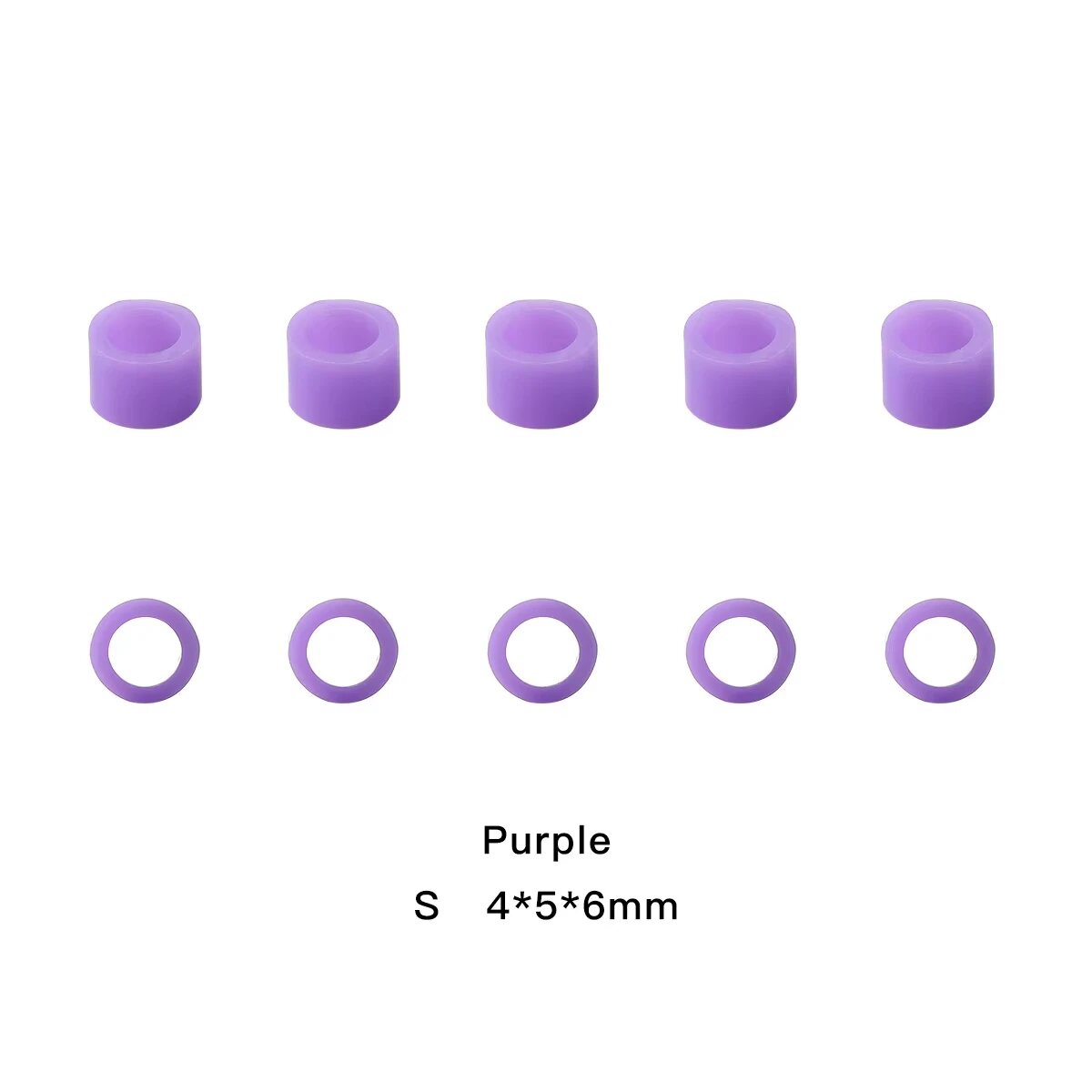 NIGF Стоматологические кольца с цветовой кодировкой 100pc Small Purple