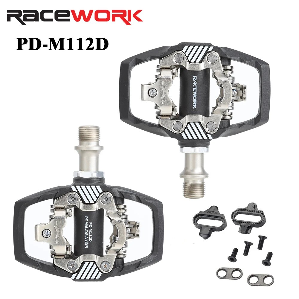 RACEWORK MTB Педали для Shimano SPD Silver