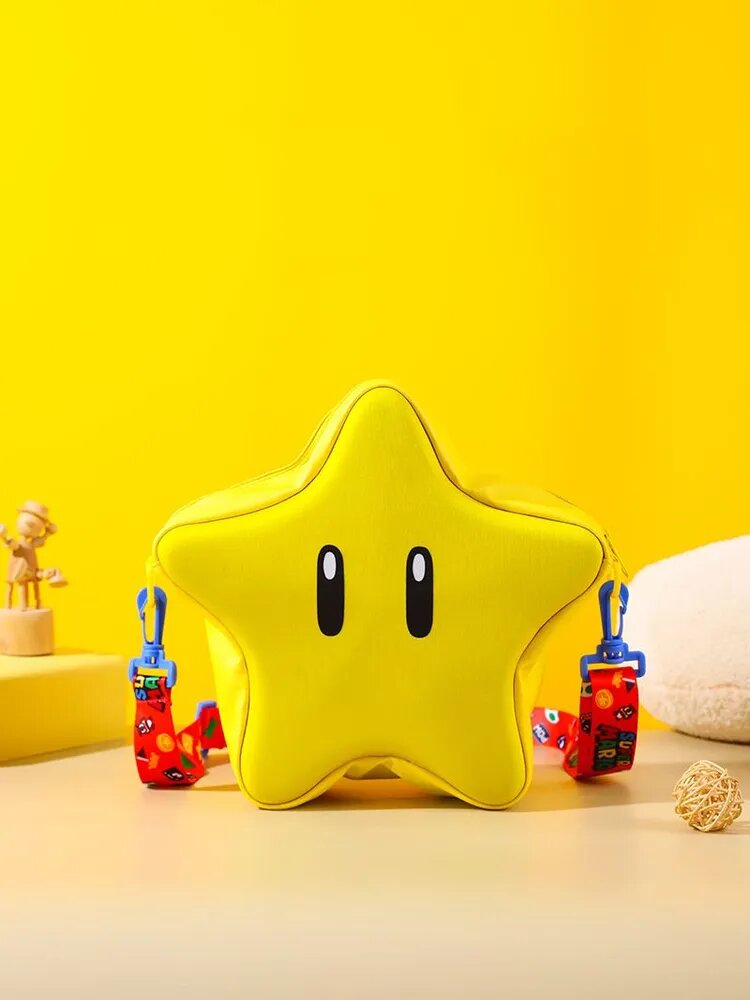 Рюкзак Super Mario в виде звезды, детский, из экокожи, 26 см — фото 1