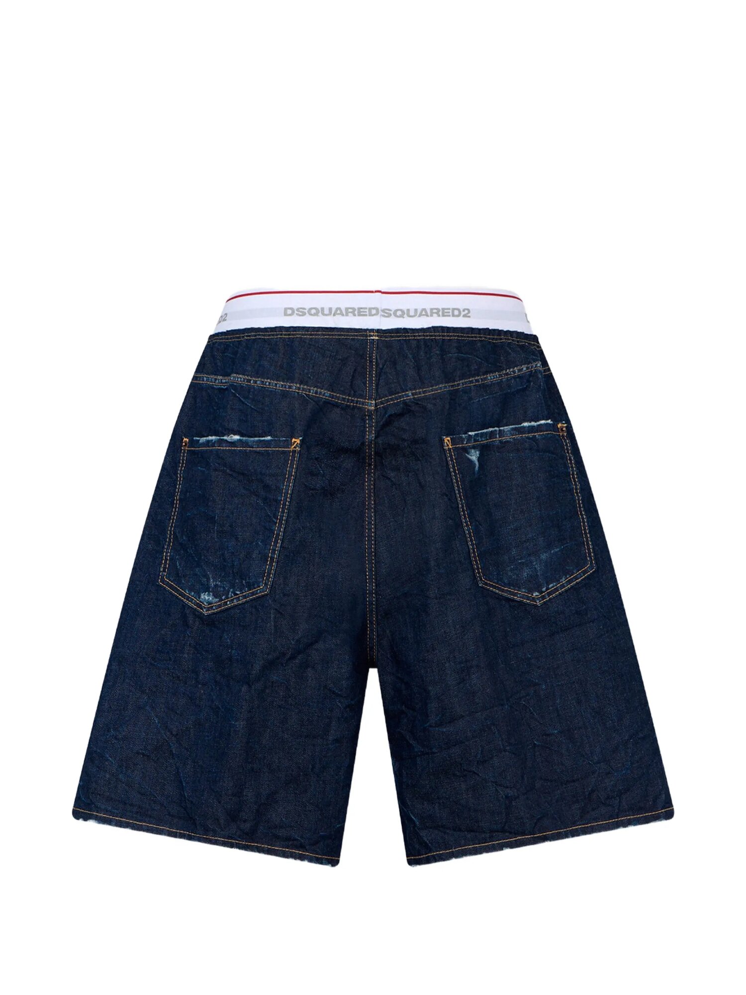 Шорты DSQUARED2 dark surfer, размер 46, синий — фото 1