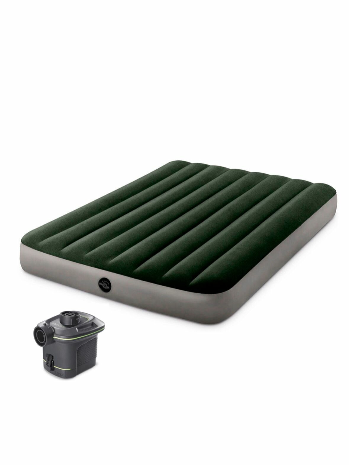 Intex Матрас надувной 137х191 см, с насосом в комплекте Classic Downy Airbed Dura-Beam, 64778