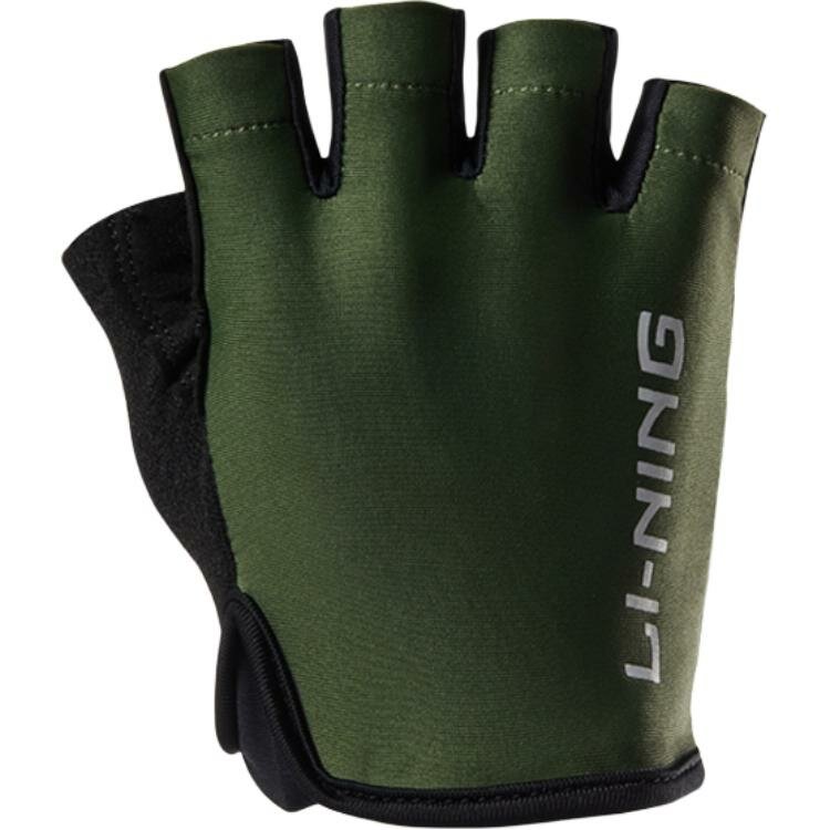 Велоперчатки унисекс Li Ning Riding Equipment Outdoor Polyamide Polyester Army Green, S EU