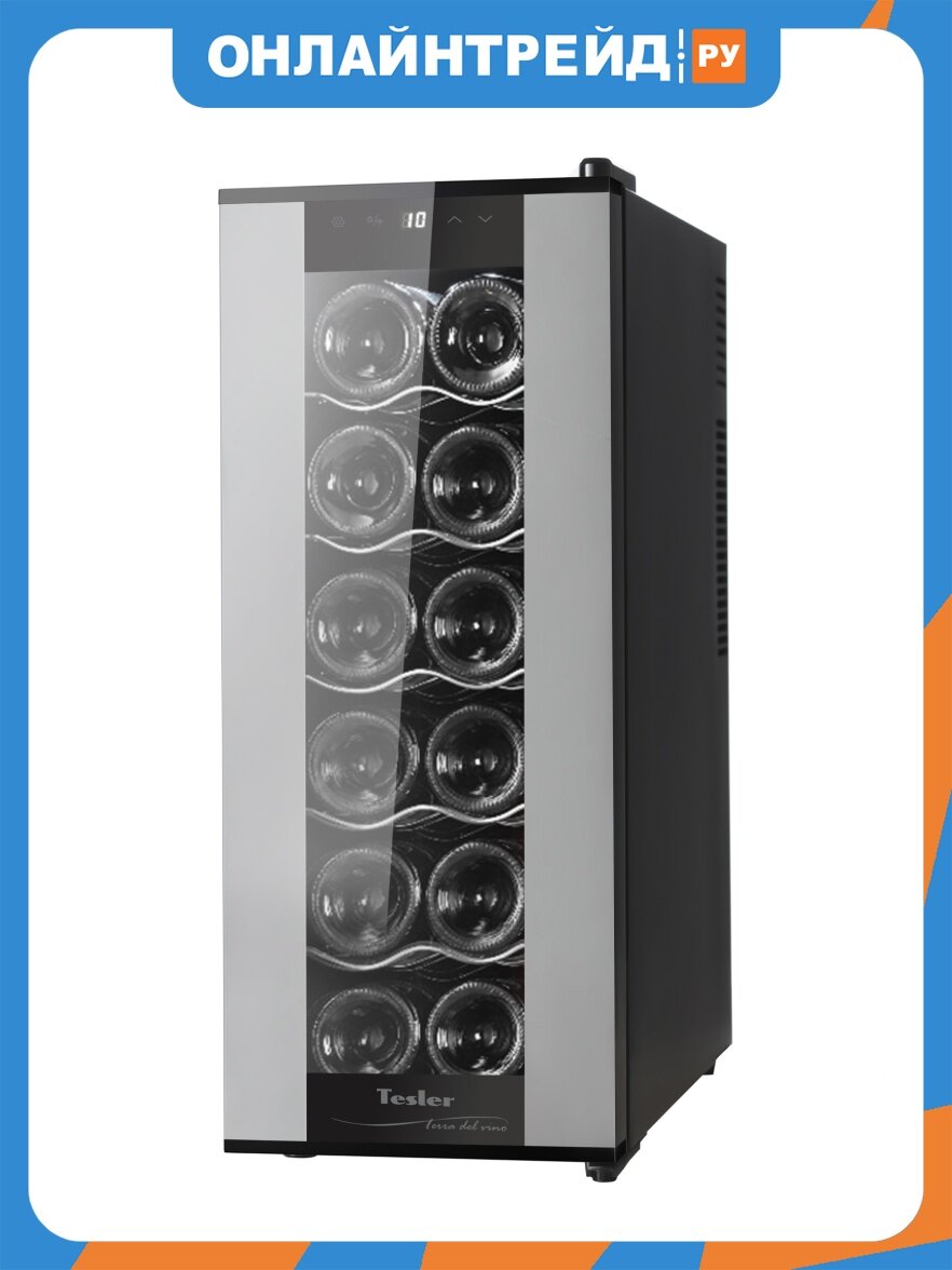 Винный шкаф Tesler WCV-120 серебристый