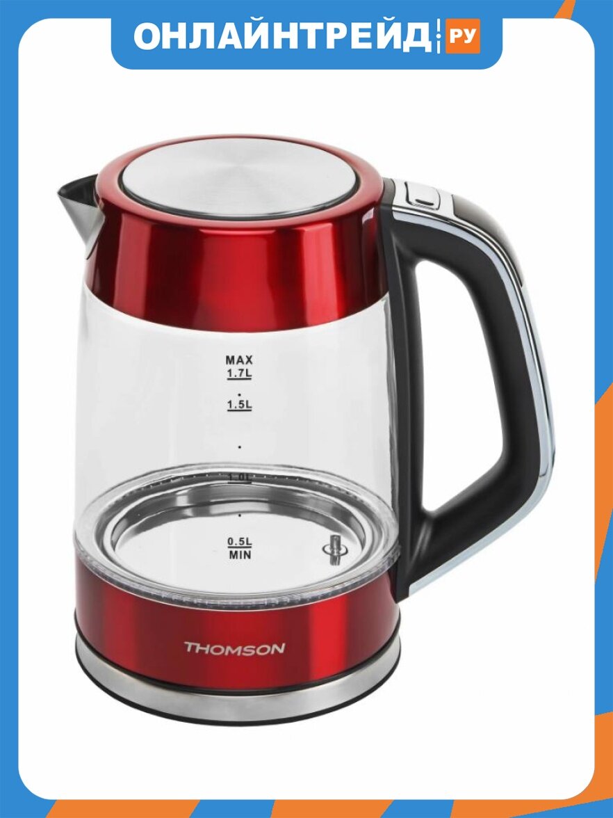 Чайник Thomson Glass K20ES-2001 Red
