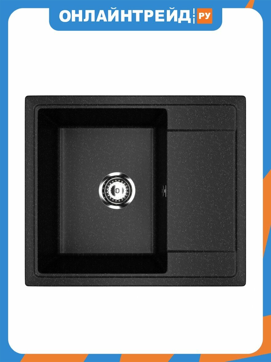 Кухонная мойка Practik PR-M 575-004 черный оникс