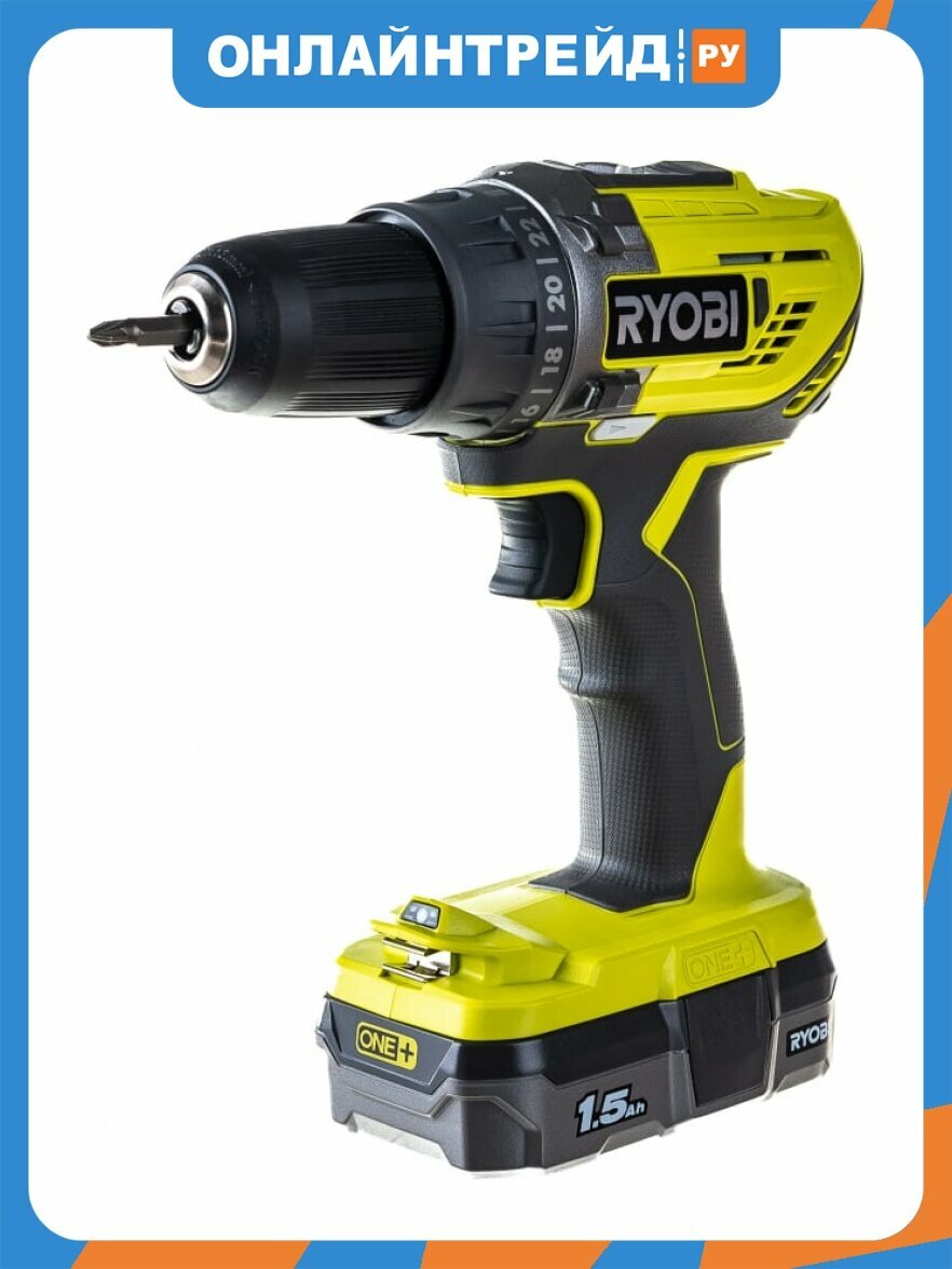 Компактная дрель-шуруповерт Ryobi ONE+ R18DD3-115S 5133005301