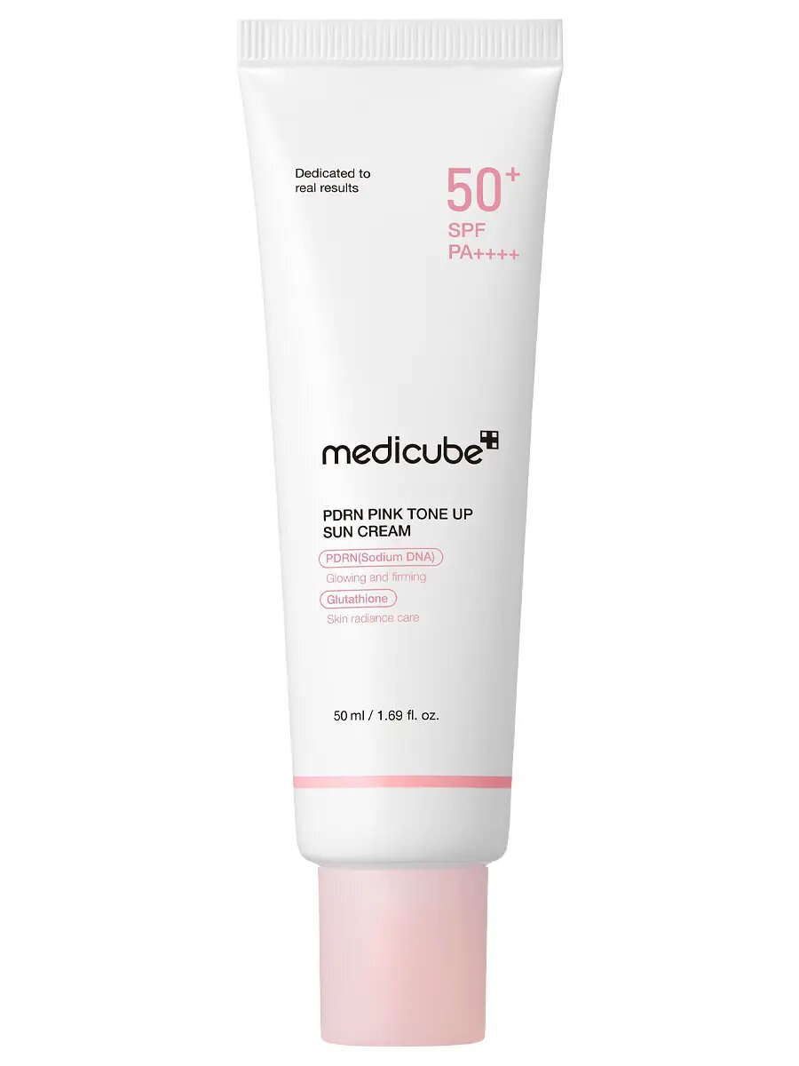 Medicube Тонирующий солнцезащитный крем с пдрн SPF 50 PDRN Pink Tone Up Sun Cream 50 мл