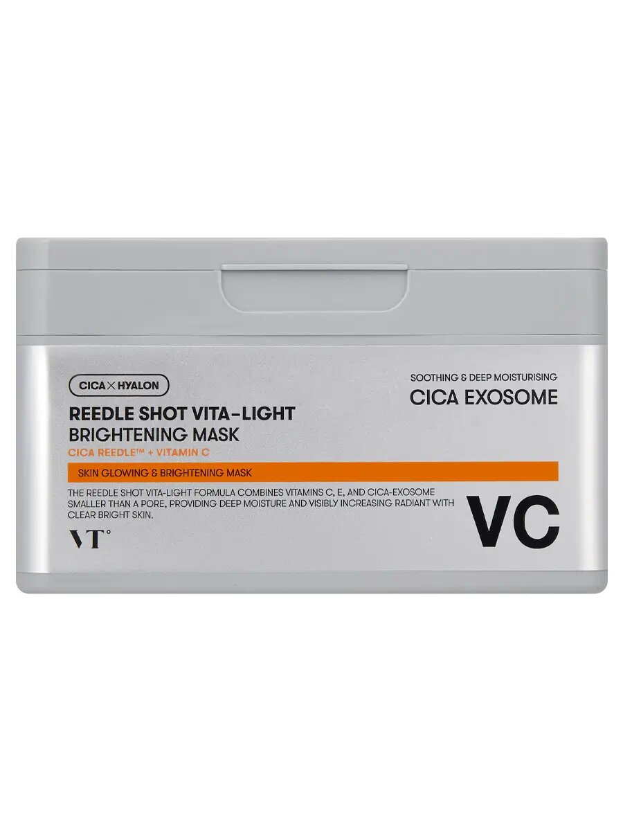 VT Cosmetics Осветляющие тканевые маски с витамином С и микроиглами Reedle Shot Vita-Light Brightening Mask 30 шт