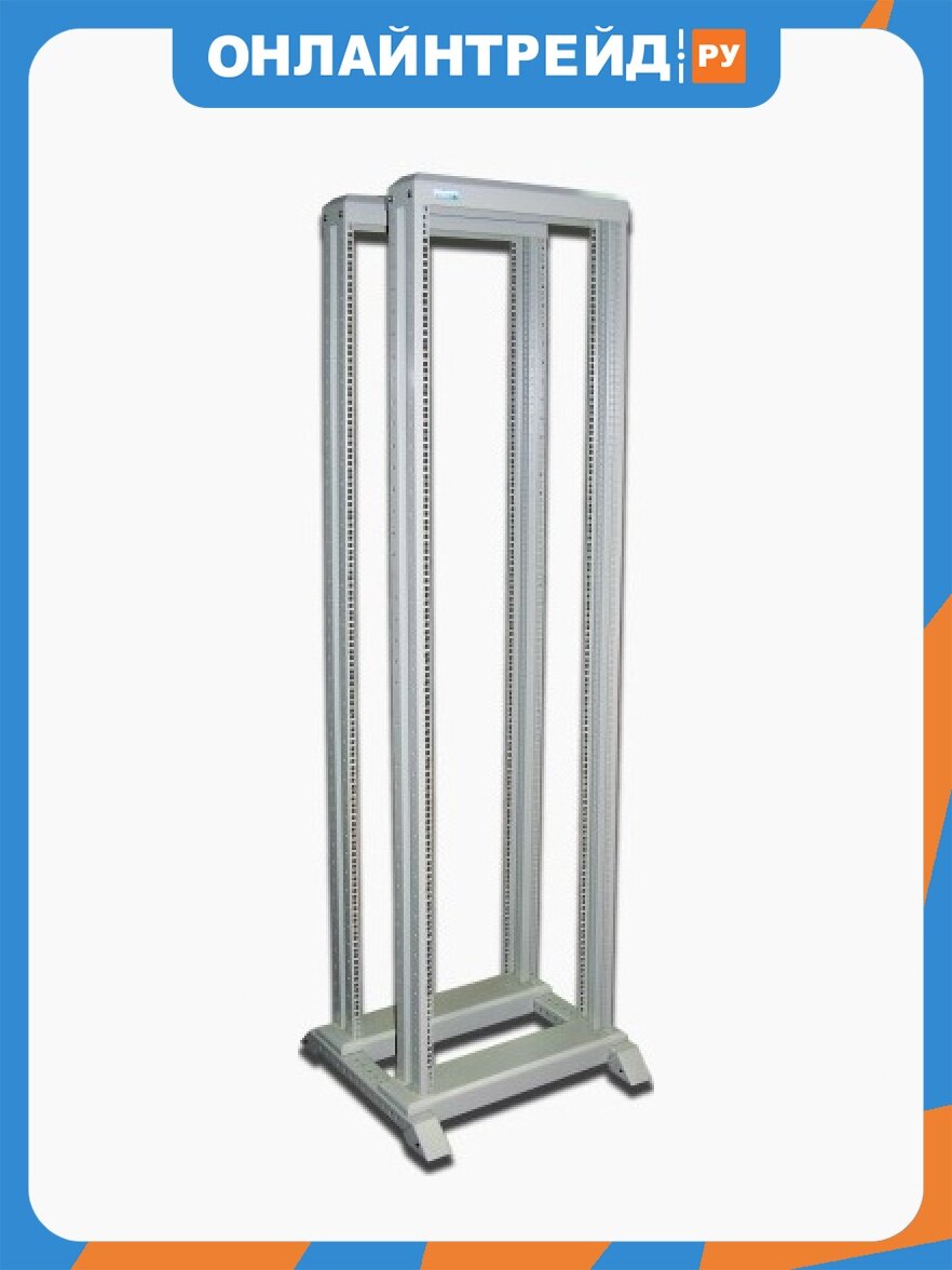 Стойка двухрамная Lanmaster TWT-RACK2-38U-6x6 38U, 600x600, серая
