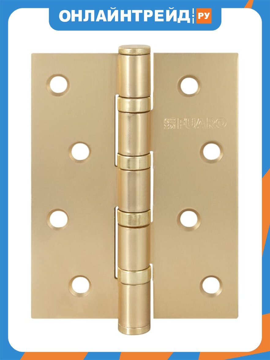 Петля универсальная Fuaro IN4400U SSG (4BB 100x75x2,5) сатинированное золото (2 шт)