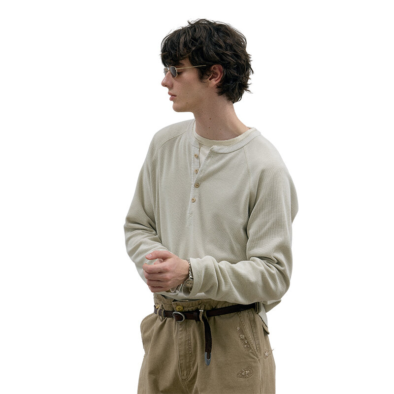Футболка C2H4 Western Textured Henley Shirt