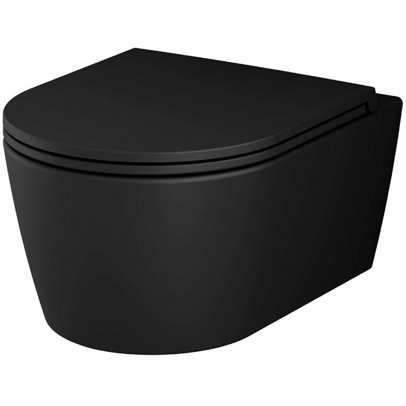 Унитаз подвесной AM.PM Func FlashClean C8F1700MBSC Черный матовый с сиденьем Микролифт