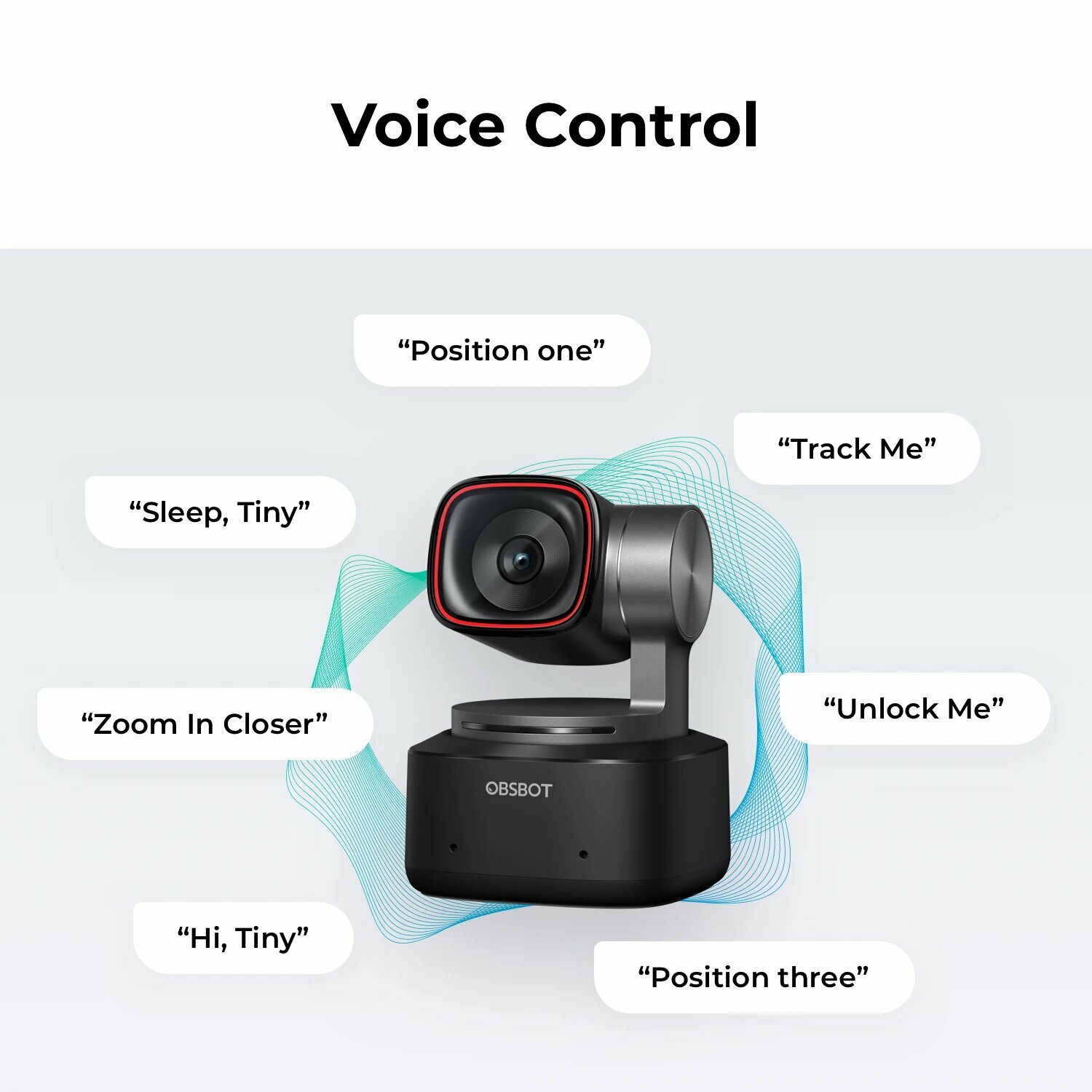 Веб-камера OBSBOT Tiny3, Tiny3 Lite, Tiny2, Tiny2 Lite с ИИ-управлением и функцией PTZ, 4K, совместима с OBSBOT Center и программным обеспечением Live Software — фото 1
