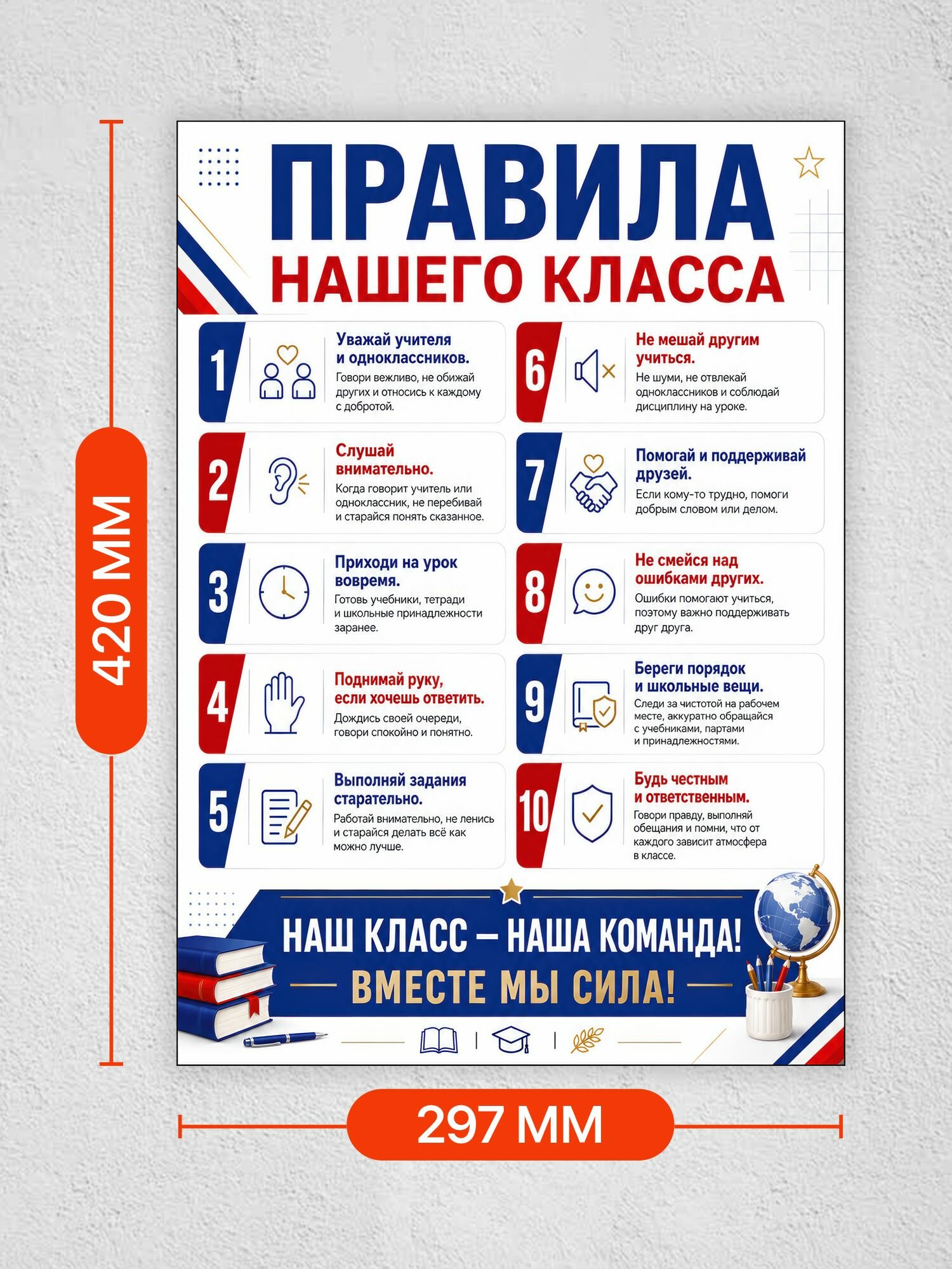 Правила класса плакат — фото 1