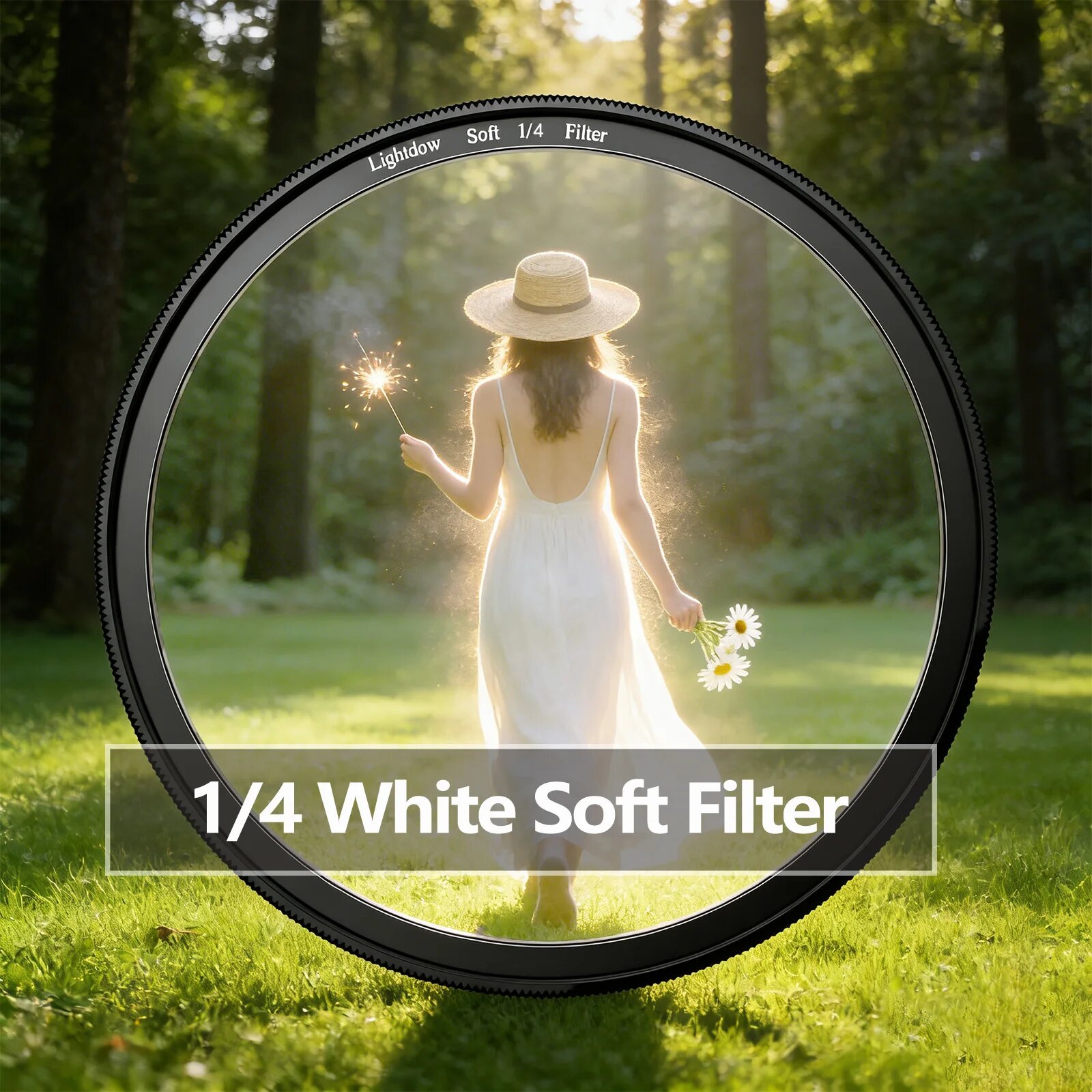 Lightdow Мягкий белый диффузионный фильтр 49-82 мм 77mm, 1 4 soft filter