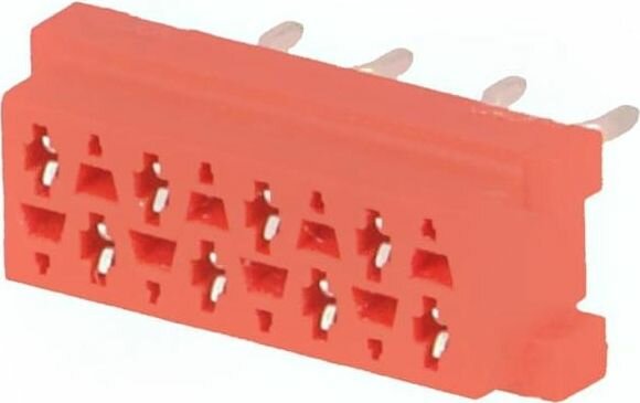 TE Connectivity 215079-8 Разъем Micro-Match гнездо "мама" PIN 8 прямой THT 12,2мм, 1шт