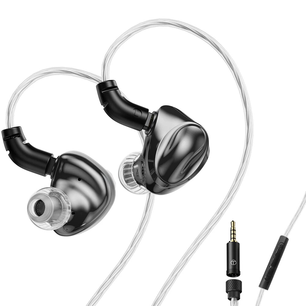 TRN Dolphin HiFi наушники 3.5MM с микрофоном